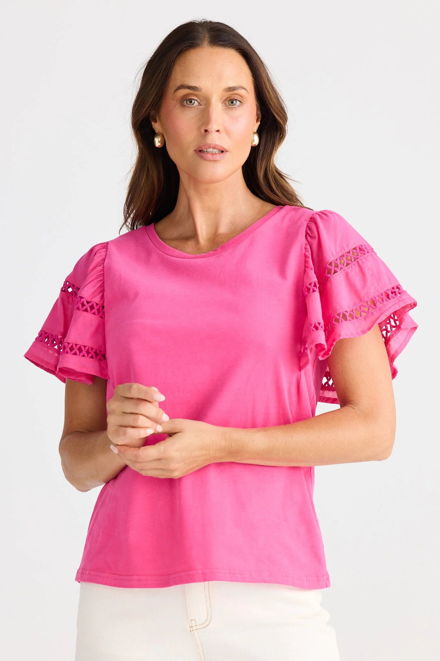 Brave & True - Chloe Tee - Hot Pink- Sorella Store - Sorella Store